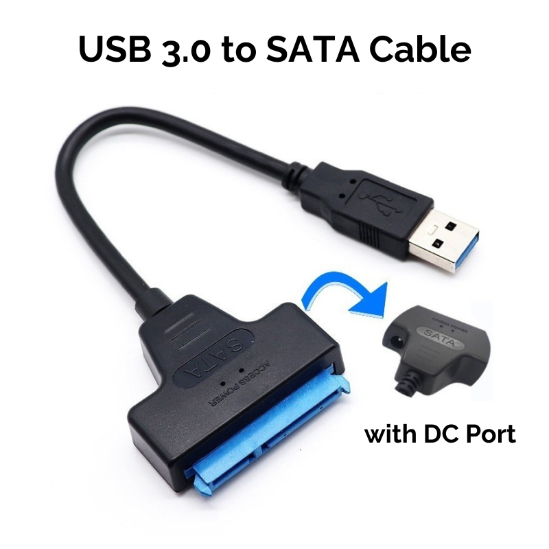 Jual Converter Kabel SATA to USB 3.0 with DC Port / Adapter Harddisk to ...