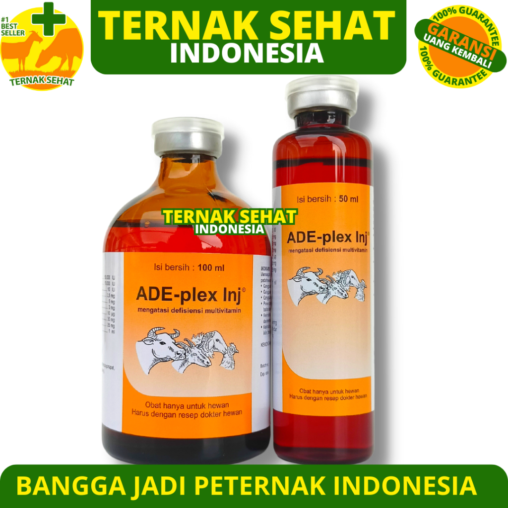Jual ADE PLEX INJEKSI 100 ML ADE PLEX INJ 50 ML - Multivitamin Hewan ...