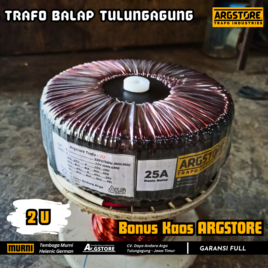 Jual Trafo toroid donat 25A 55V CT (murni) spesifikasi Balap | Shopee Indonesia