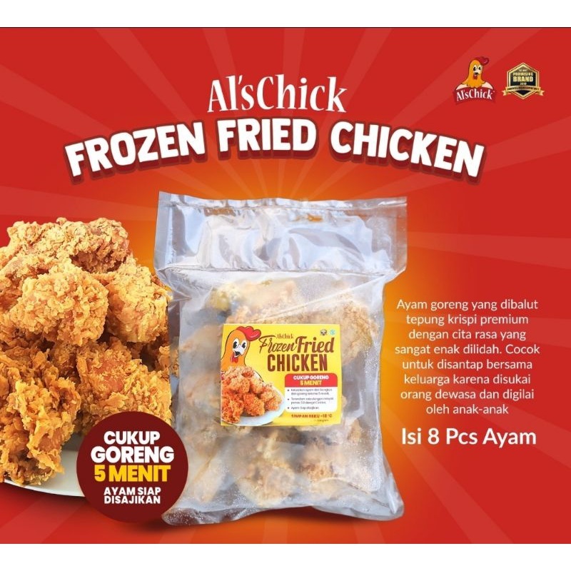 Jual Al's Chick Frozen Fried Chicken isi 8 / Als Ayam goreng tepung ...