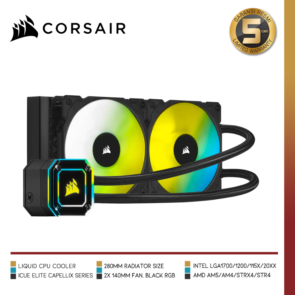 Jual Corsair iCUE H115i ELITE CAPELLIX Liquid CPU Cooler | Shopee Indonesia