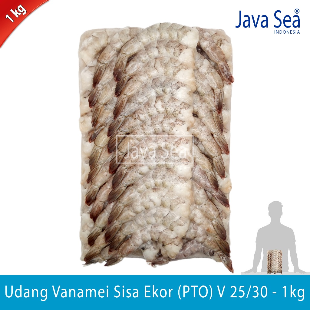 Jual Udang Vanamei Sisa Ekor PTO V 25/30 pack 1kg Java Sea | Shopee ...