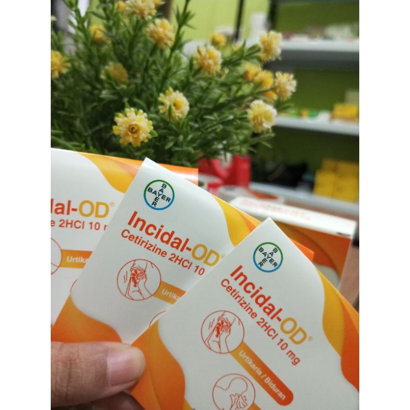 Jual INCIDAL-OD 10MG / STRIP / 4 KAPSUL / OBAT ALERGI | Shopee Indonesia