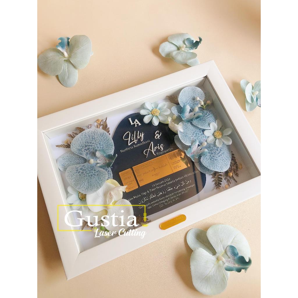 Jual Frame Mahar Akrilik Botanique | Mahar Tetes Air | Mahar Pernikahan ...
