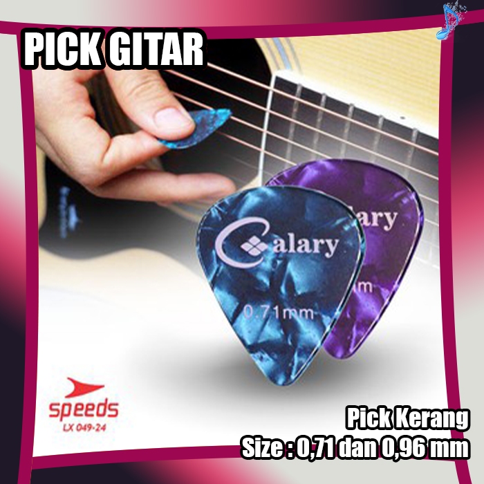 Jual PICK GITAR CELLULOID / PICK GITAR KERANG | Shopee Indonesia