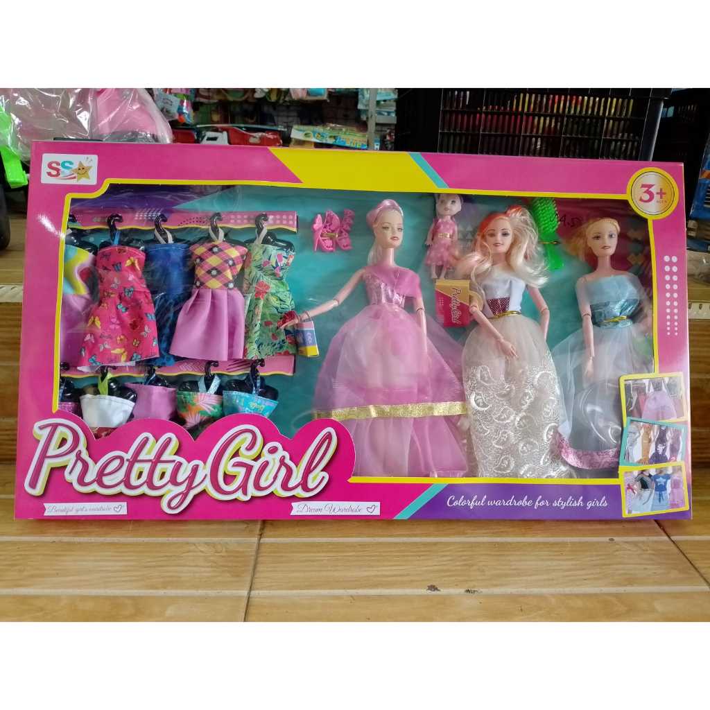 Jual mainan anak barbie isi 3 ss1339 | Shopee Indonesia