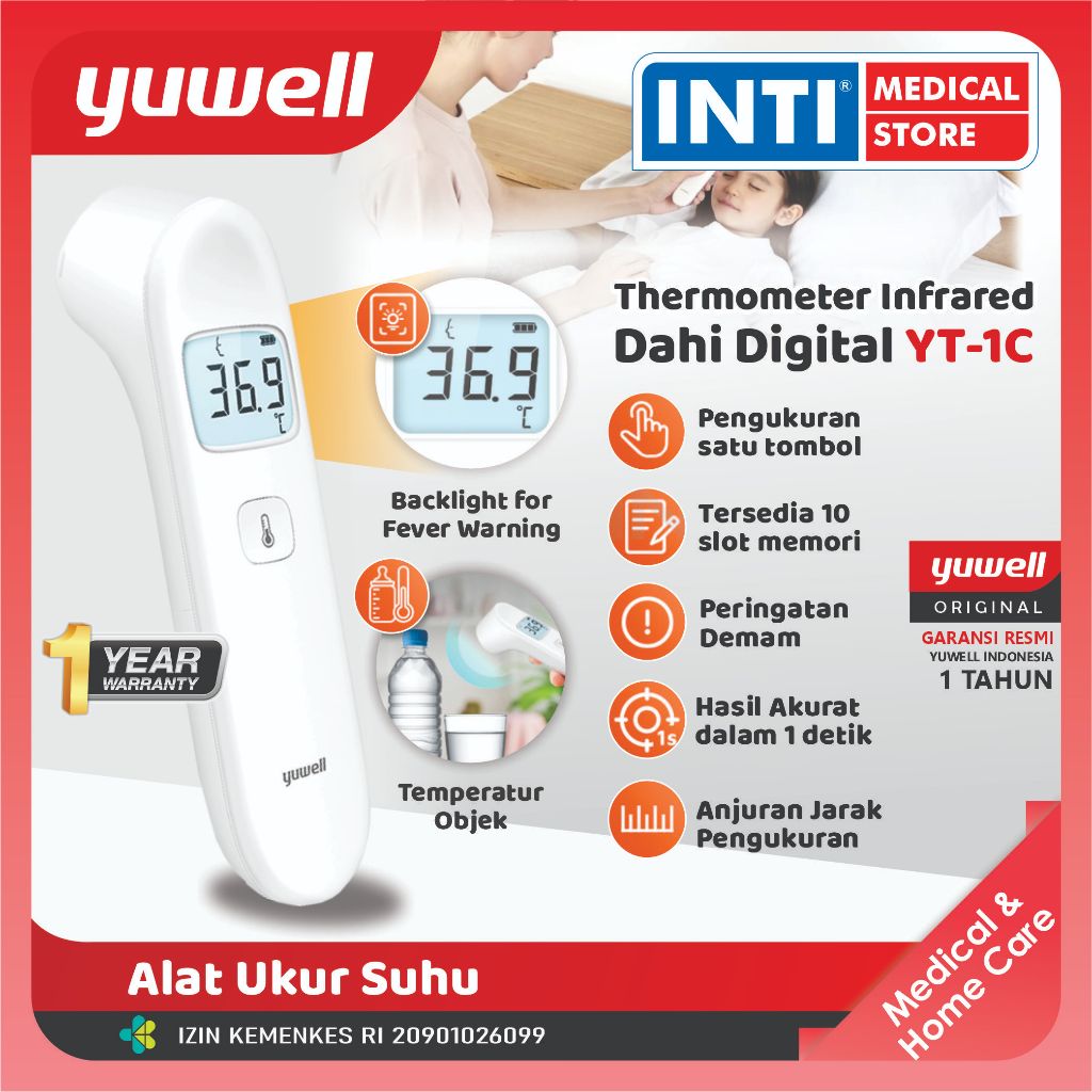 Jual Yuwell | Thermometer Digital YT 1C | Thermometer Digital | Shopee ...