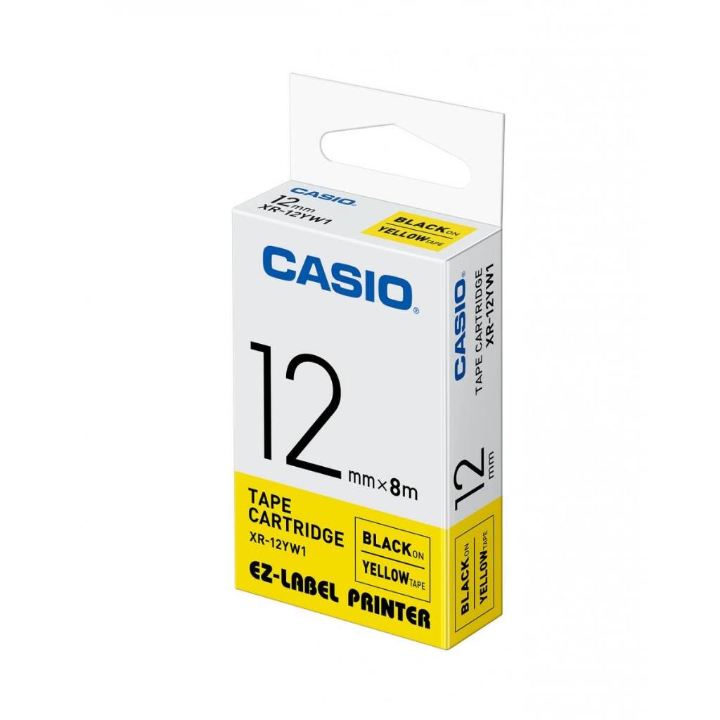 Jual Casio XR-12YW1-Label Tape - Printer - Kuning - 12 mm | Shopee ...
