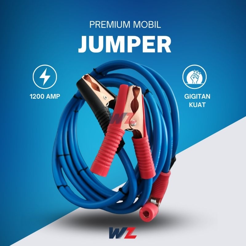 Jual Kabel Jumper Aki Mobil 1200A – 2 Meter | Emergency Battery Booster + Box | Tembaga 12mm ...
