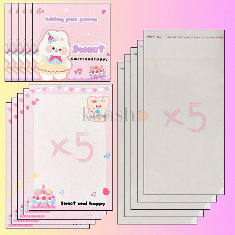 Jual KENSHO Isi 5 Set Alas Packing Photocard Lengkap Free Plastik ...