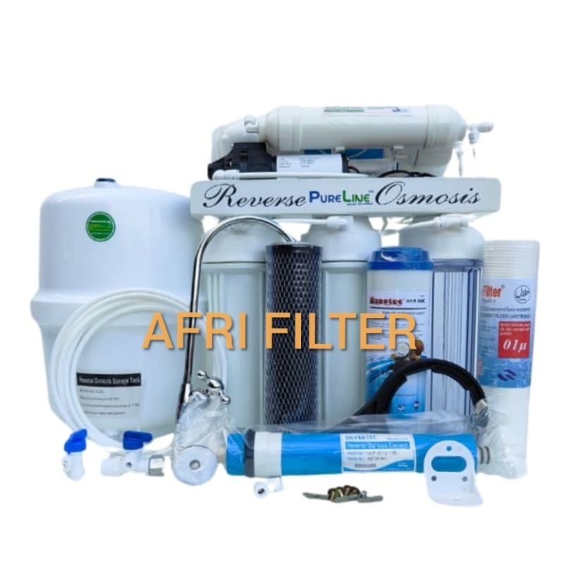 Jual Mesin RO Pureline 100 Gpd 5 Step gantung / Reverse Osmosis 100 Gpd ...