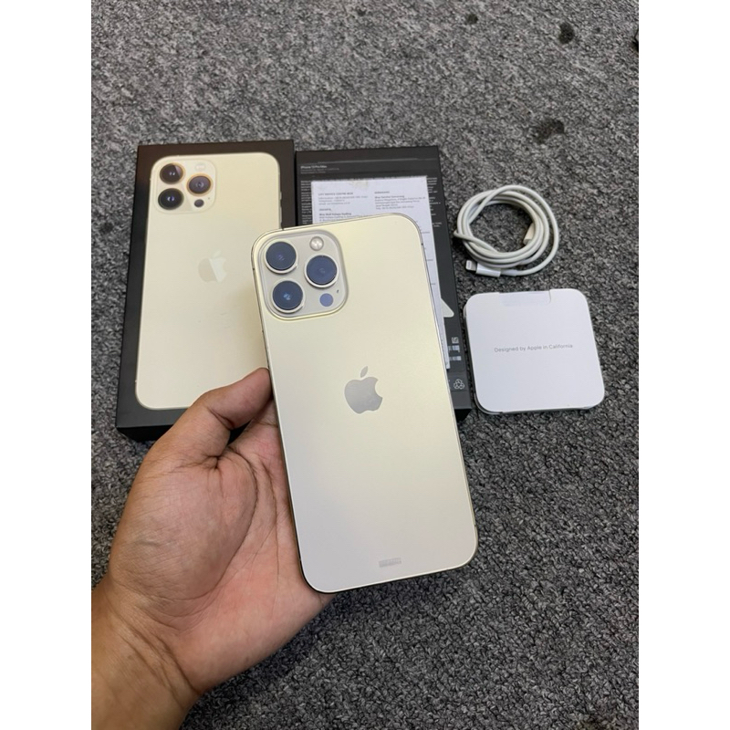 Jual iphone 13 pro max 128gb ibox gold | Shopee Indonesia