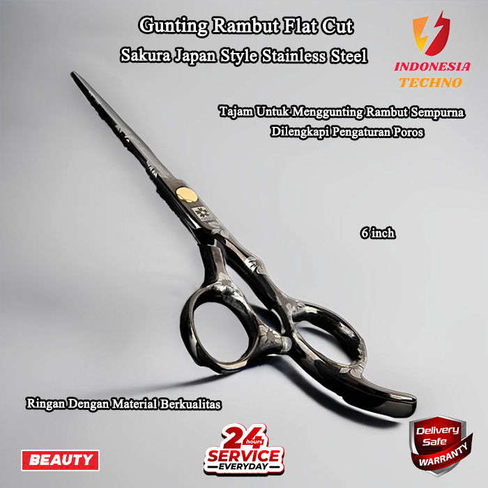 Jual Gunting Rambut Japanese Style Potong Flat Cut Tajam Barbershop ...