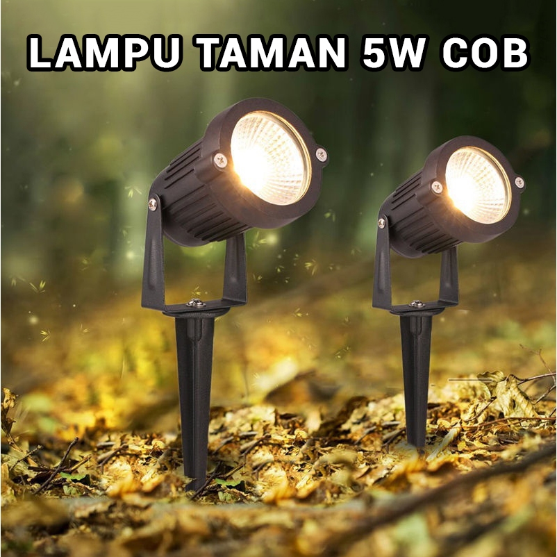 Jual Lampu Taman Led 5w 5 watt COB Tancap Sorot Lukisan Dekorasi Taman ...