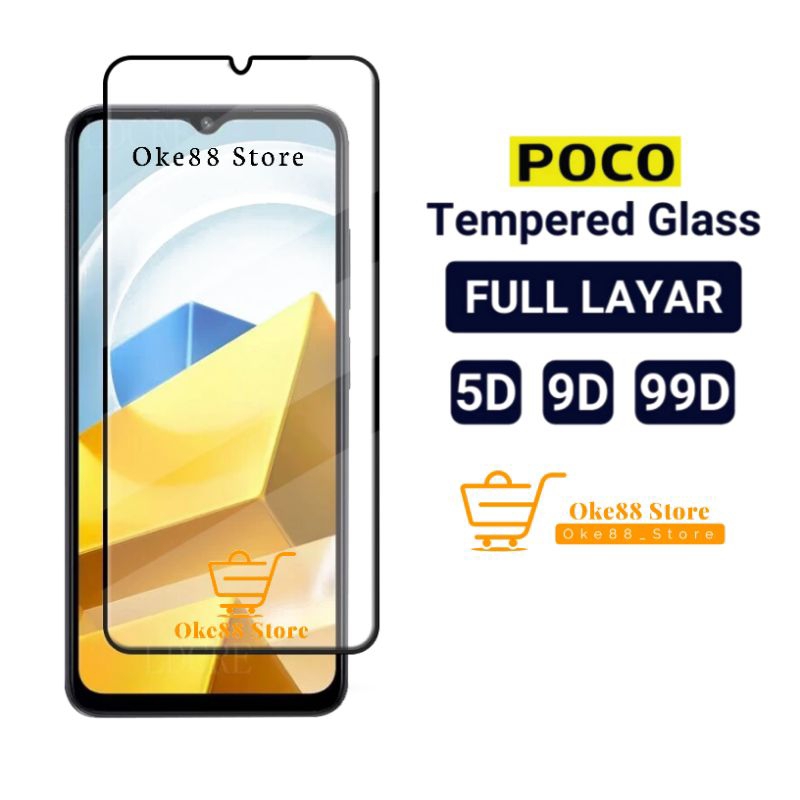 Jual Tempered Glass Full Layar 9D Xiaomi Poco X7 Pro X6 X6 Pro X5 5G M3 X3 X3 Pro M3 Pro M7 M6 ...