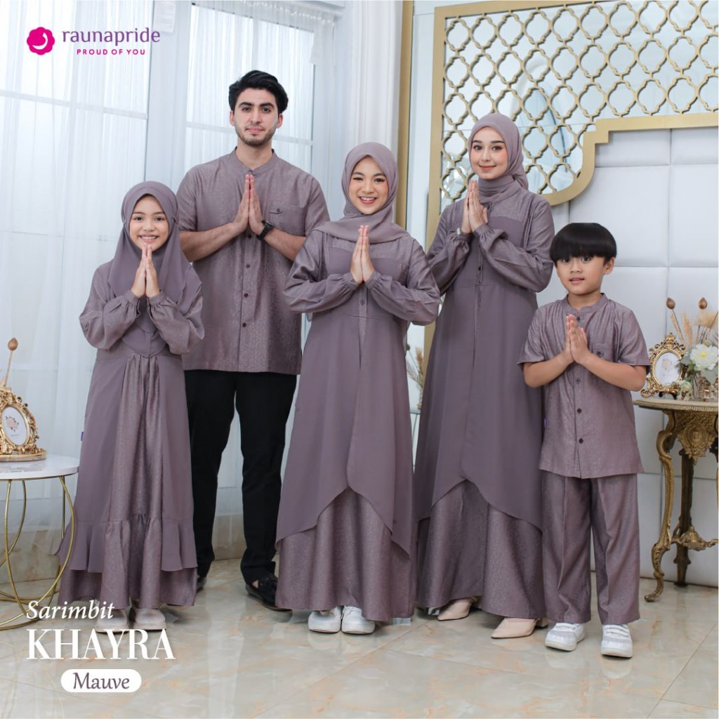 Jual Sarimbit Keluarga 2024 Lebaran Gamis Couple Keluarga Sarimbit ...