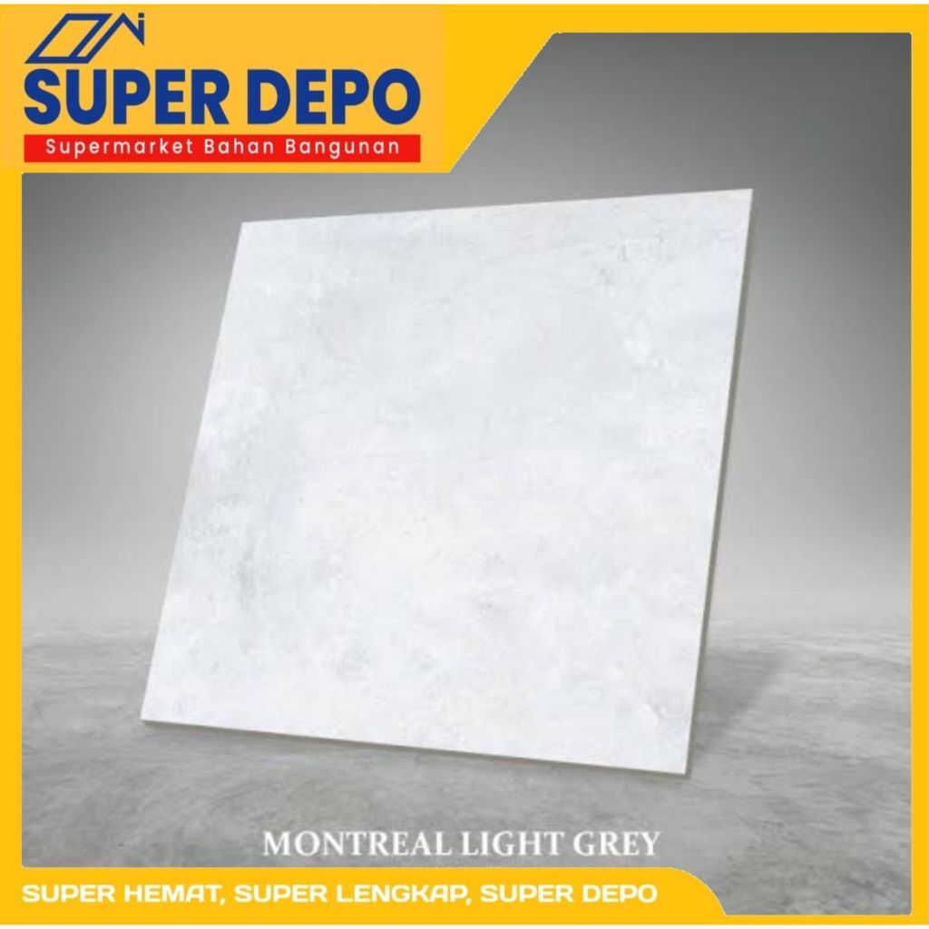 Jual GRANITE VALENTINO GRESS 60X60 CM - NEW MONTREAL LIGHT GREY RUSTIC SLIP STOP | Shopee Indonesia