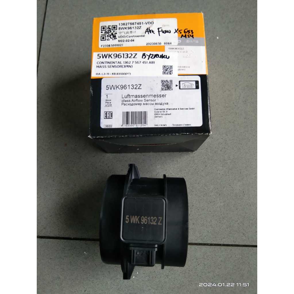 Jual AIR MASS SENSOR BMW X5 E53 3.0 M54 13627567451 | Shopee Indonesia