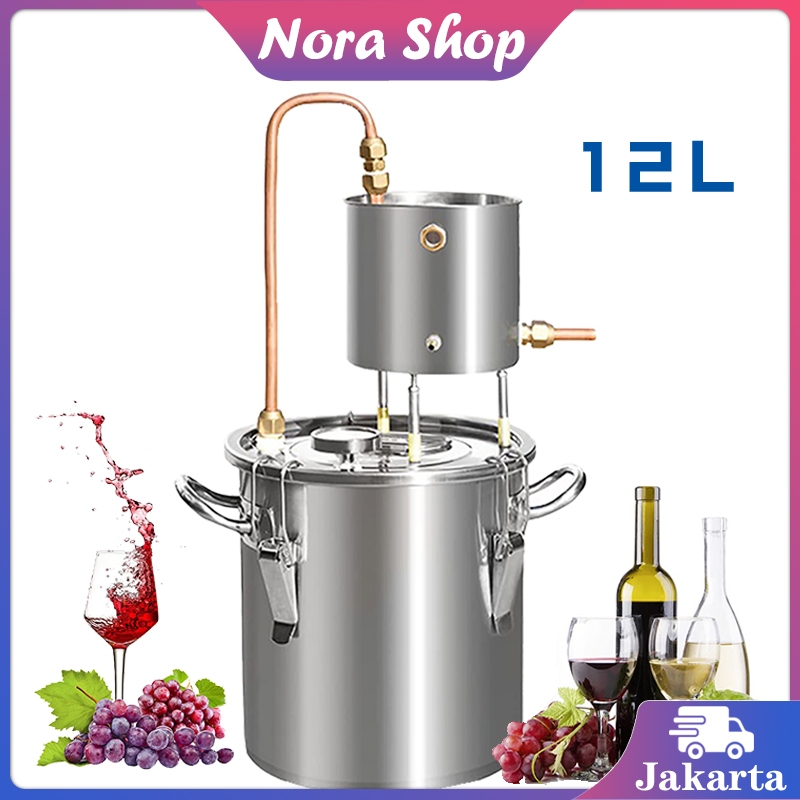 Jual 12L Distiller Moonshine Alkohol Distiller Baja Tahan Karat 304 ...
