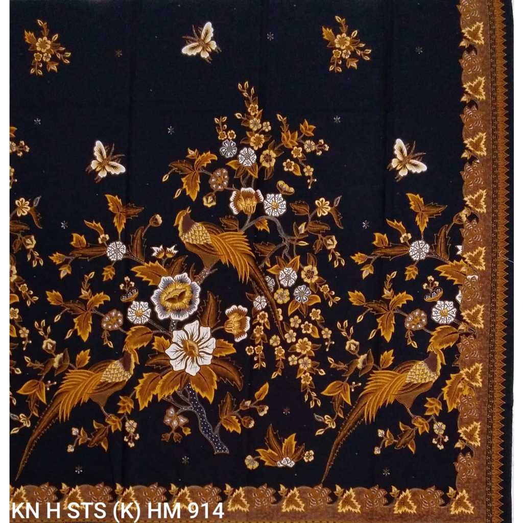 Jual Kain Batik Unggul Jaya - Putri Jelita - Hitam Manis 914 - Motif ...