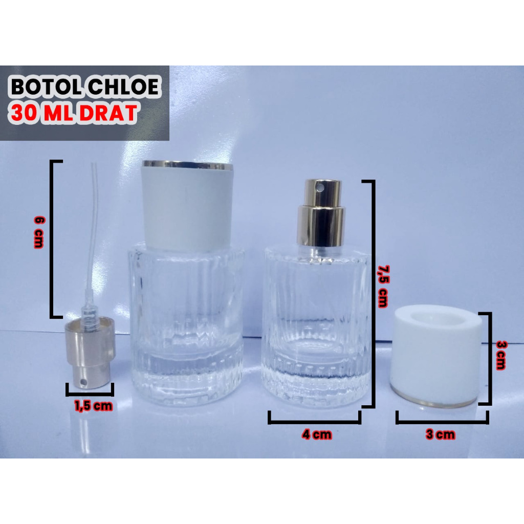 Jual Botol Parfum Kosong Chloe 30ml type Drat/Putar/Bottle Parfume/New ...