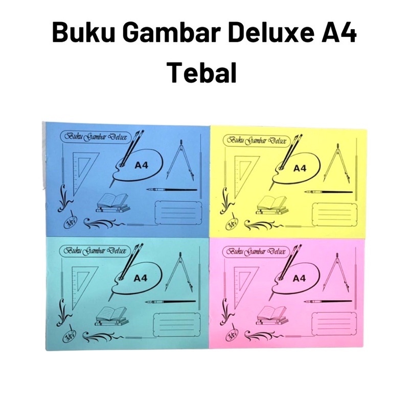 Jual Buku gambar Deluxe A4 murah Drawing Book BUKU GAMBAR TIPIS TEBAL ...