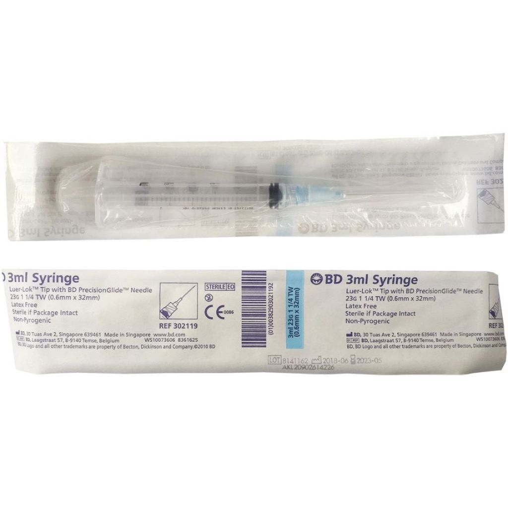 Jual Spuit 3 cc / BD Spuit 3 ml / Disposable Syringe BD Ecer | Shopee ...