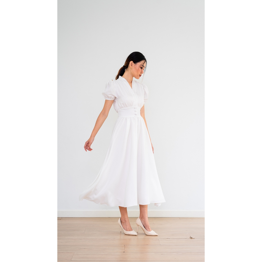 Jual CLARINI - Dress Midi Wanita - Daisy Dress | Shopee Indonesia