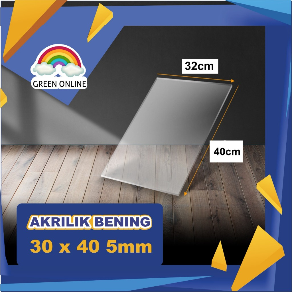 Jual akrilik bening uk 32 x 40 5mm | Shopee Indonesia