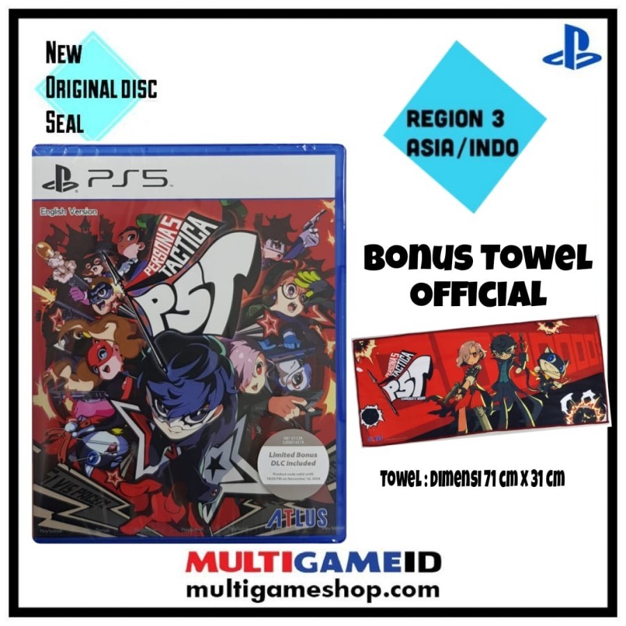 Jual PS5 Persona 5 Tactica / P5T +Magnet +Towel English Asia R3 Version | Shopee Indonesia
