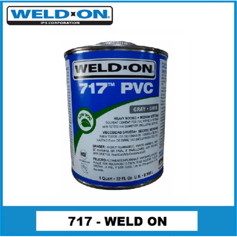 Jual Weld on 717 PVC Heavy Bodied, Solven Cement for PVC Piping System | Shopee Indonesia
