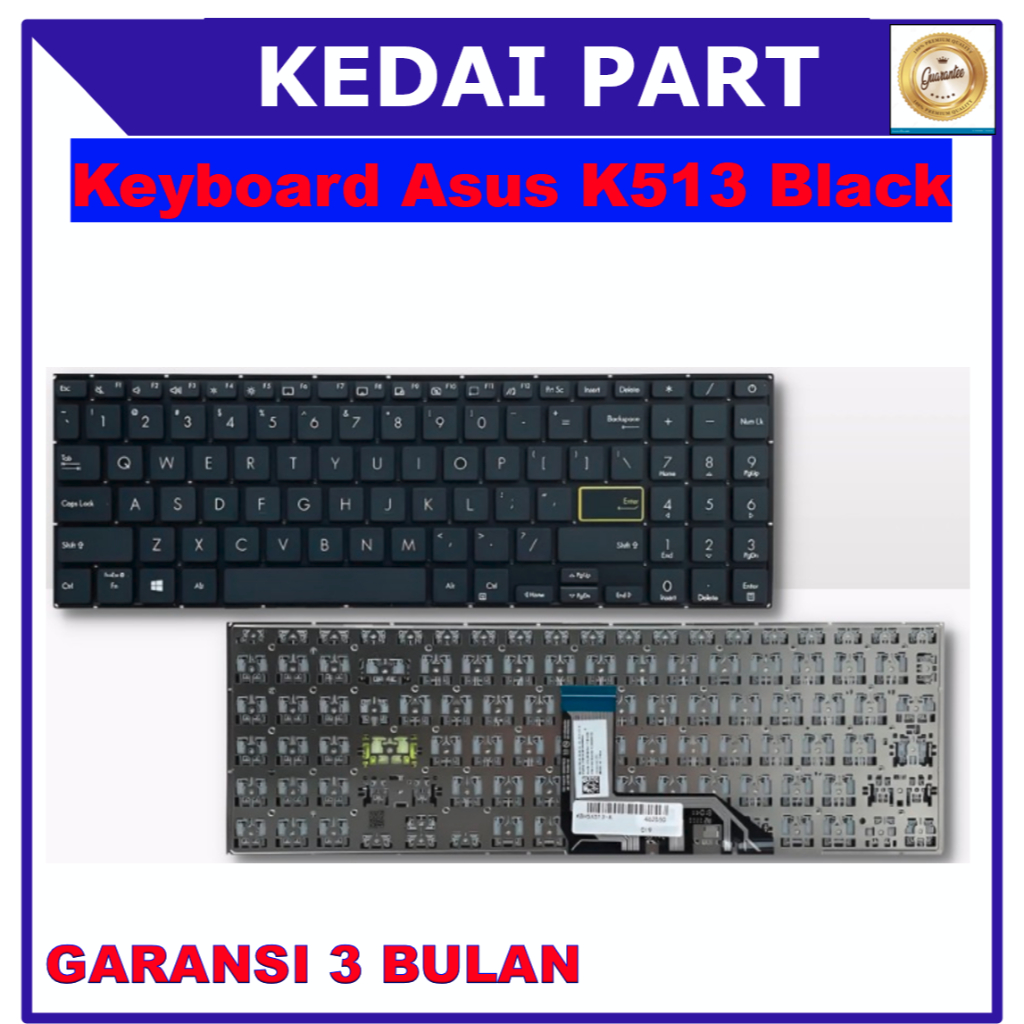 Jual Keyboard Asus Vivobook Ultra 15 X513 K513 15 K513EQ M513IA V5100 Black | Shopee Indonesia