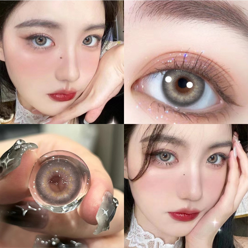 Jual （COD+AKL）Mysticeyes softlens Lensa Kontak Berwarna Lensa Kontak Mata Dawn Grey Dawn Brown ...