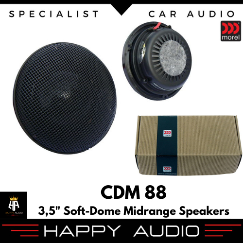 Jual 1 Set Speaker Midrange 3.5 Inch MOREL CDM 88 Mid Range Soft Dome ...