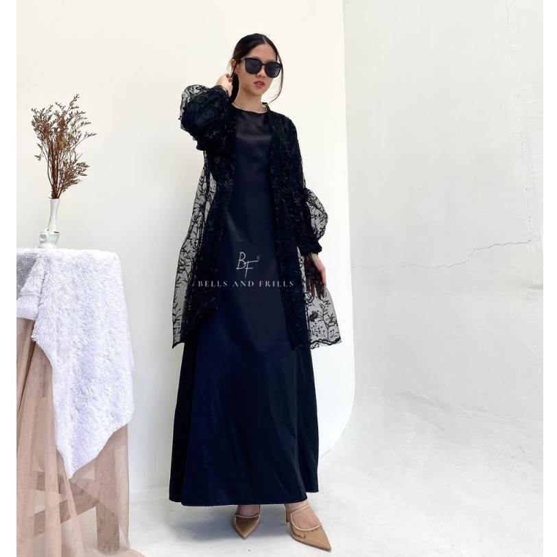 Jual LYODRA Dress Set Dress + Outer Brukat/ Dress Maxi Tile Brukat ...