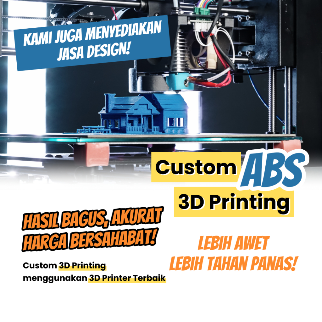 Jual Jasa 3D Print Bahan ABS Custom Cetak 3 Dimensi Kuat Panas Bisa Design | Shopee Indonesia