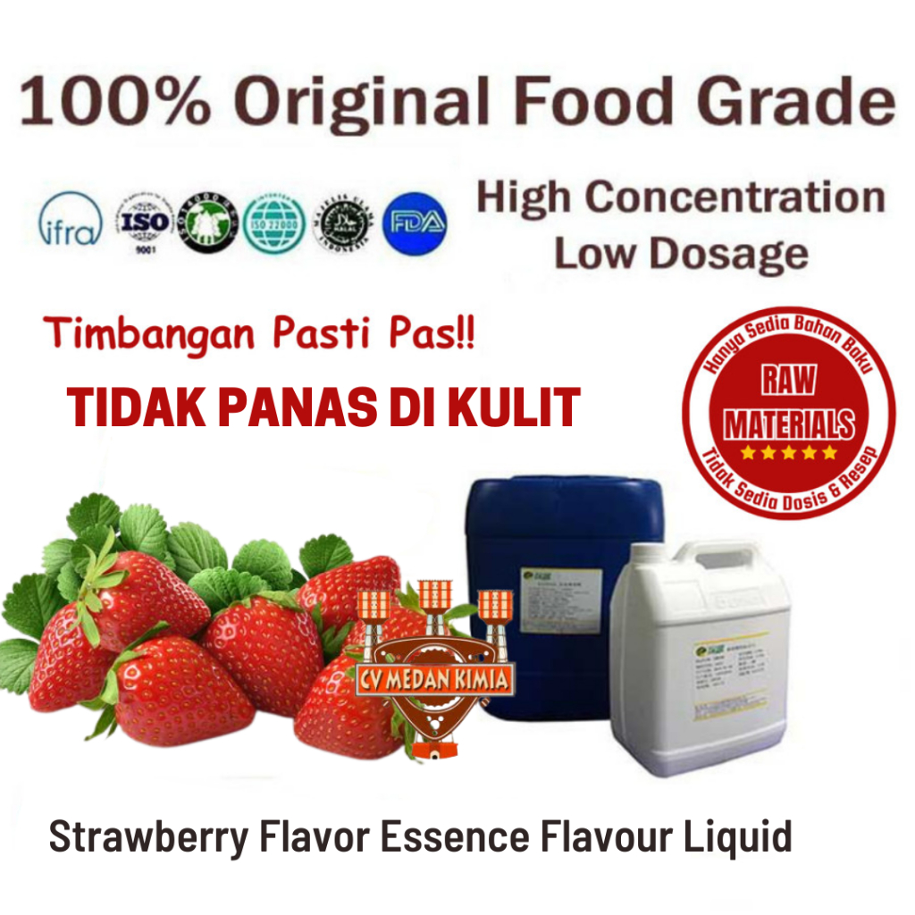 Jual Perasa Strawberry 50 gram Fragrance Oil Esen Food Grade Best ...