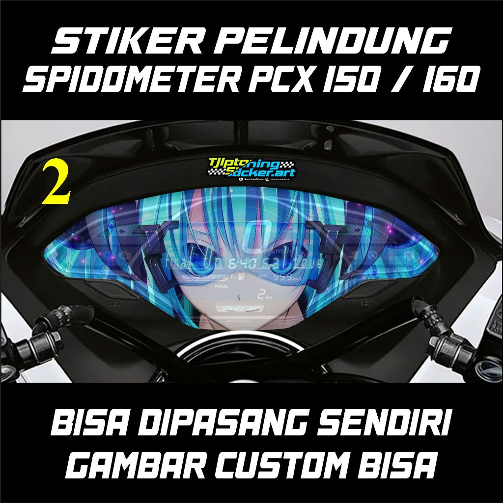 Jual STIKER SPEEDOMETER TRANSPARAN ANIME GIRL PCX 150 - PCX 160 - BEBAS ...
