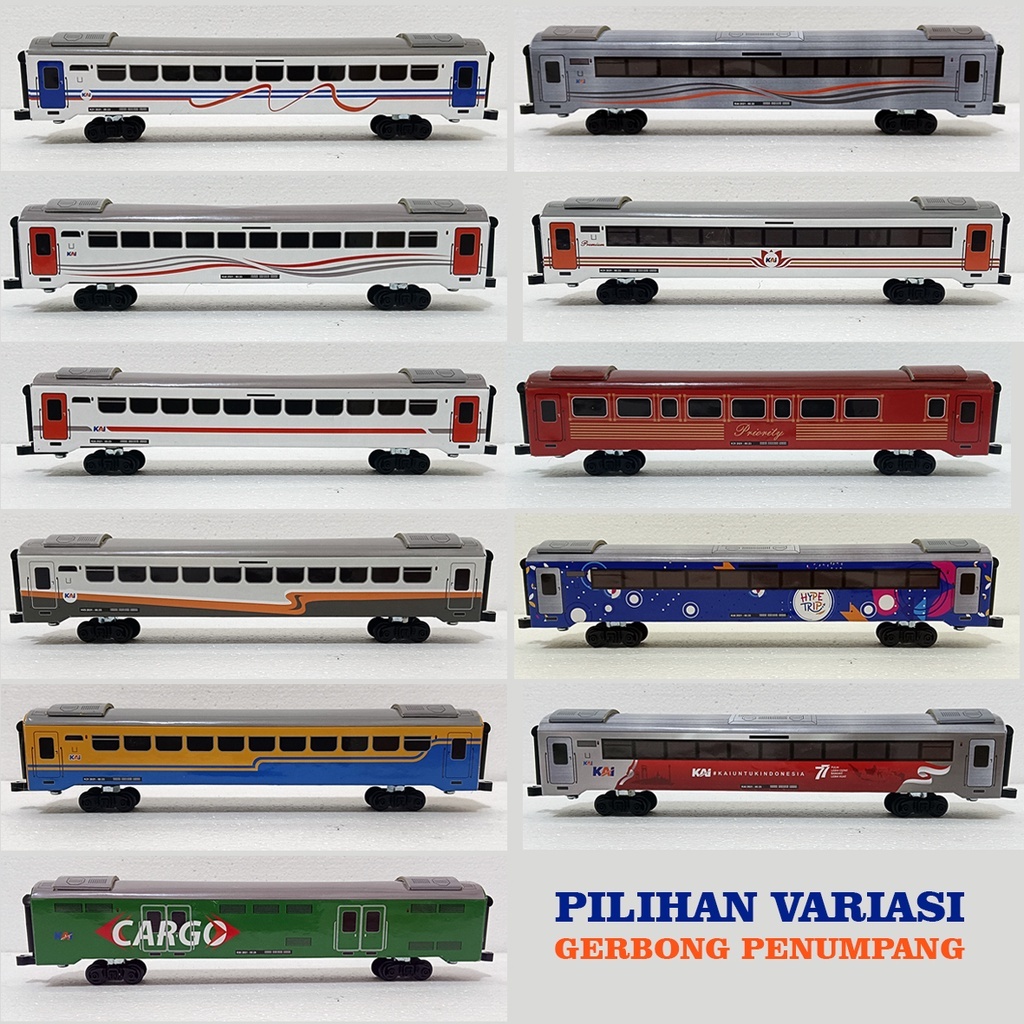 Jual Terbaru | Kereta Api Indonesia Lokomotif Gerbong ( handmade ...