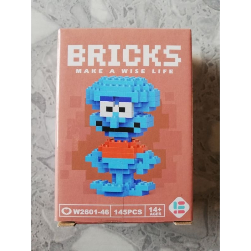 Jual Nano Brick Micro Blocks model 3D Luffy Mario Luigi My Melodi ...
