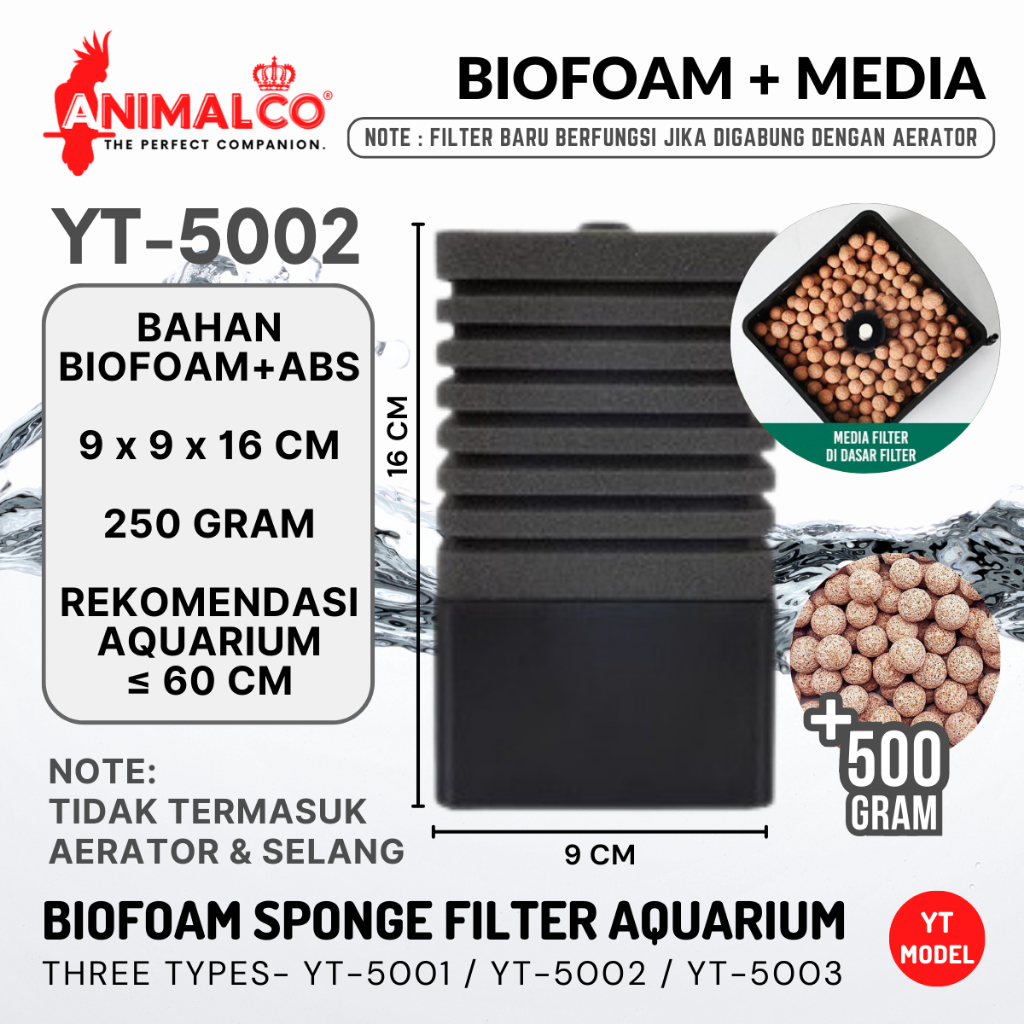 Jual BIOFOAM FILTER MEDIA 2IN1 AQUARIUM SPONGE BIO FOAM BUSA AERATOR S M L MINI BESAR AKUARIUM ...