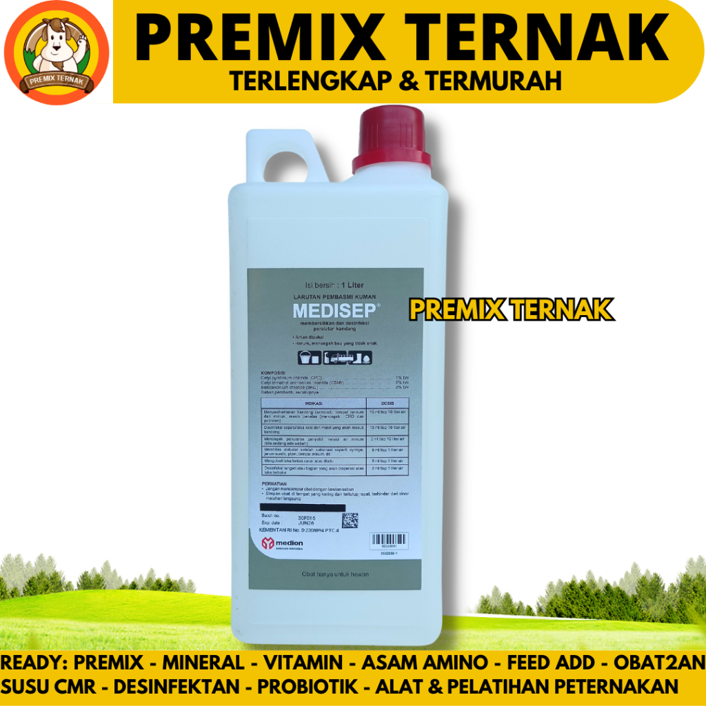 Jual MEDISEP 1 LITER - Antiseptik Desinfektan Kuman Bakteri Virus Jamur ...