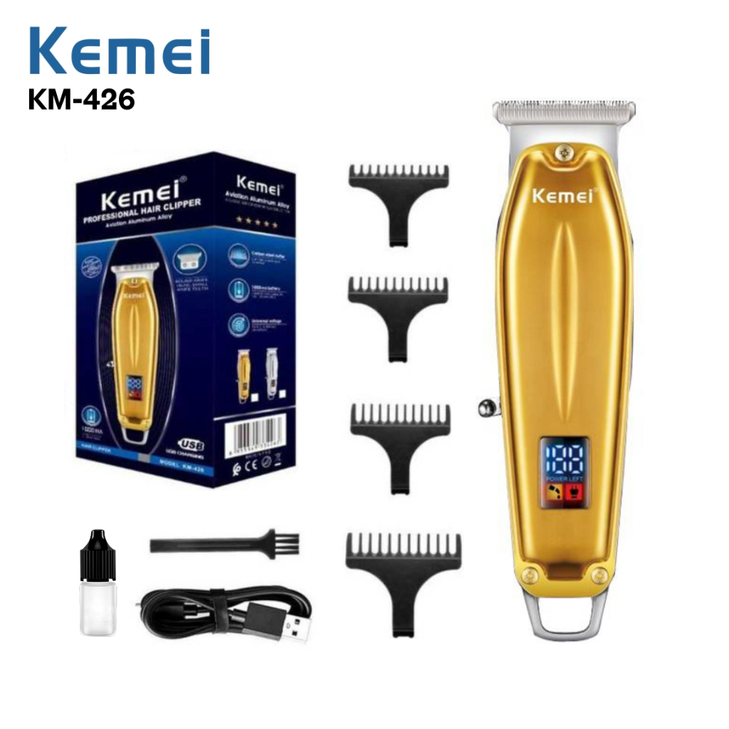 Jual KEMEI KM 426 Alat Cukur Rambut Professional Rechargeable Electric Hair Clipper Cordless ...