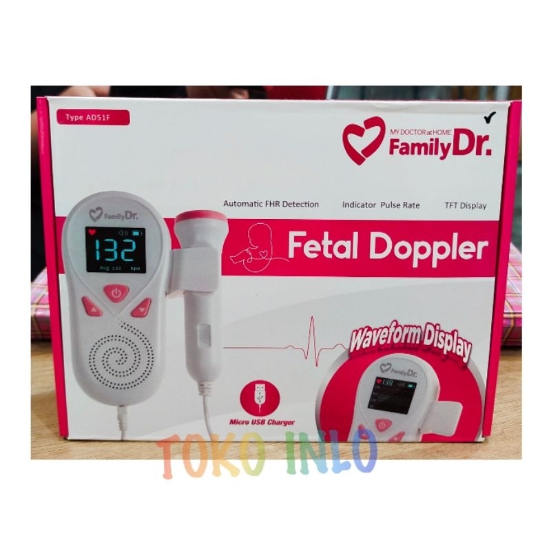 Jual Fetal Doppler Family DR LCD/Alat Cek Detak Jantung Bayi Doppler ...
