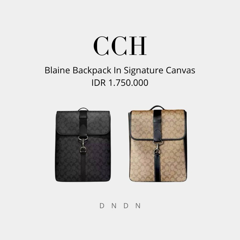 Jual Blaine Backpack In Signature Canvas | Shopee Indonesia