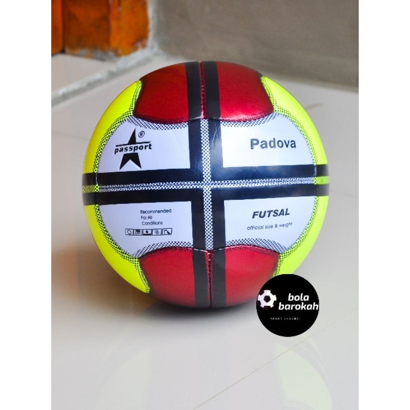 Jual BOLA FUTSAL SIZE 4 DEWASA LOGO PASSPORT BAHAN PU PREMIUM BONUS ...