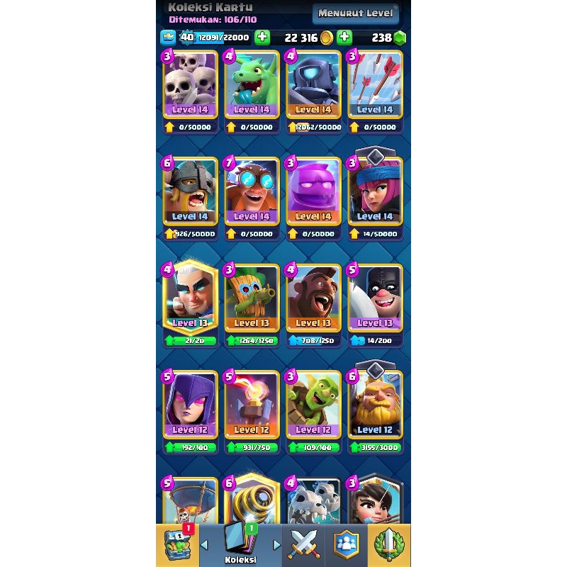 Jual AKUN CLASH ROYALE SULTAN CARD MAX | Shopee Indonesia