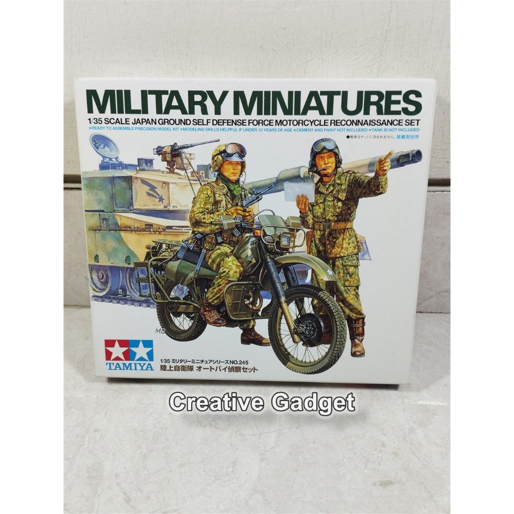 Jual Japanese JGSDF Motorcycle Reconnaissance Set - Model Kit Tamiya 1/ ...