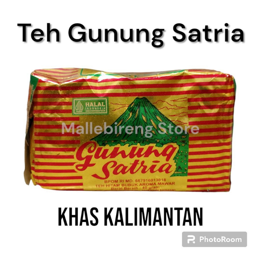 Jual Teh Gunung Satria Khas Kalimantan kemasan 40 Gram | Gunung Satria ...