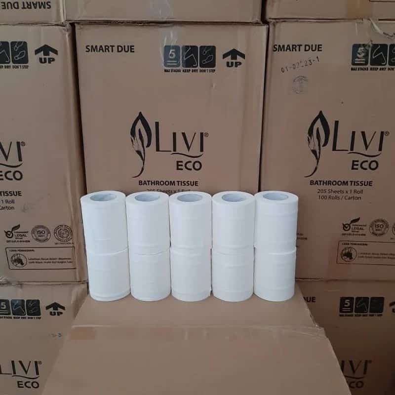 Jual Tissue Roll Livi Putih Higienis/Tissue Kamar Mandi 1 Karton Isi ...